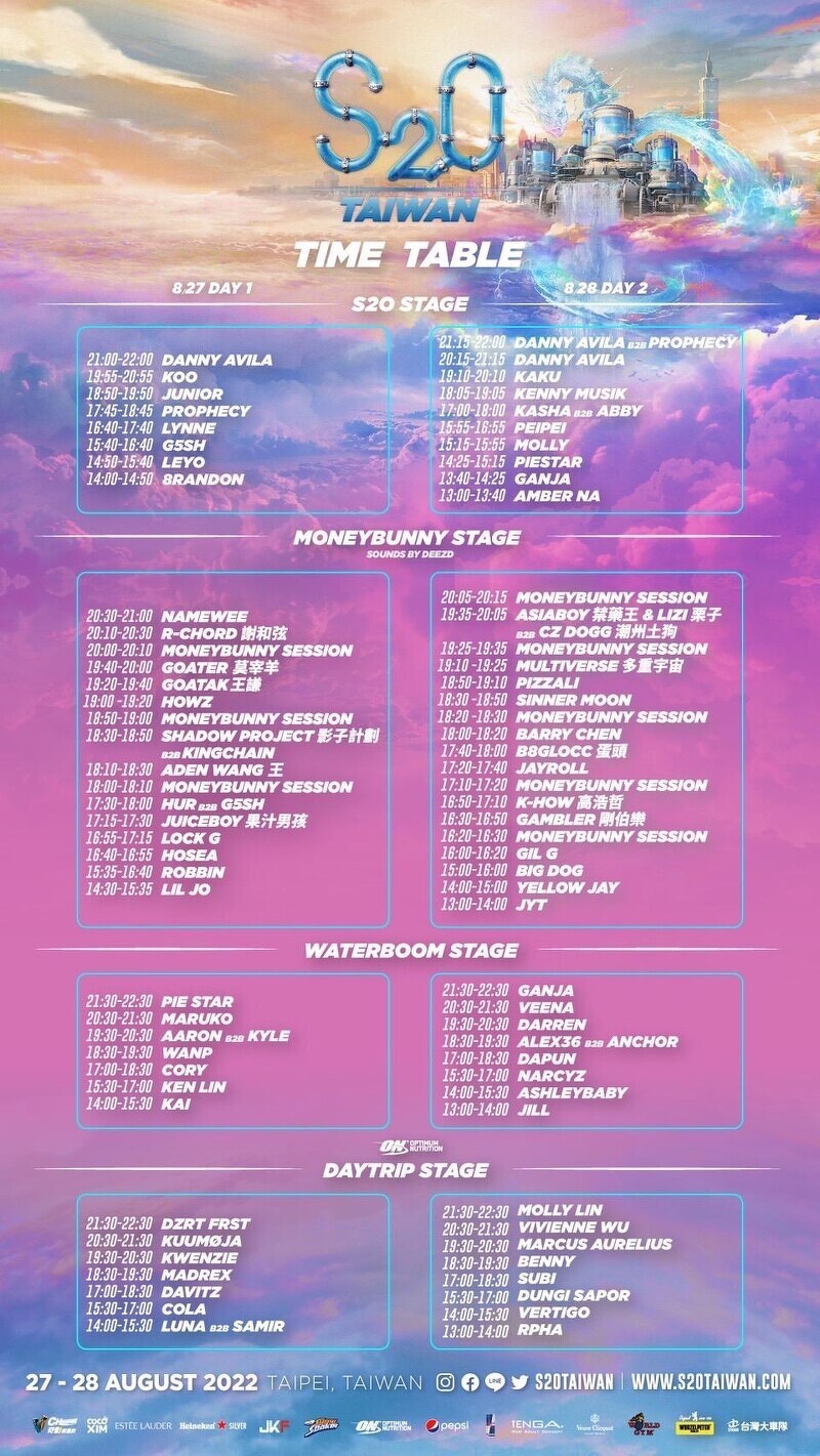 2022「S2O Taiwan潑水音樂祭」直擊，退票補償受理至12月！節目陣容、〈我問天〉熱議、百萬女體盛，5萬人濕身！