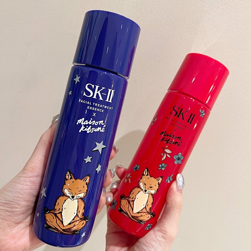 竟然找上小狐狸！SK-II x MAISON KITSUNÉ限量版青春露，年末最驚喜聯名，台灣還是全球首賣