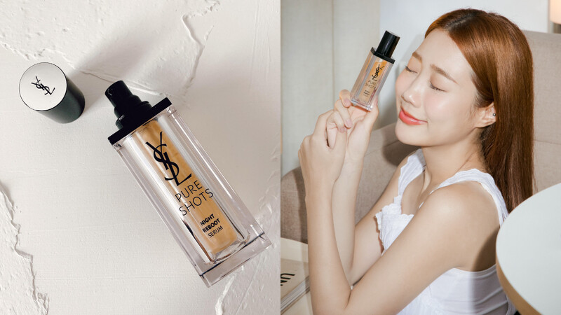 爆肝人專屬、發光臉蛋靠它們續命！YSL明星#熬夜雙精華，夜煥亮+日澎嫩，瘋狂熬夜也像睡飽覺！