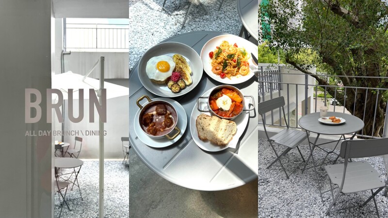 BRUN不然早午餐開二店了！信義店打造台北代官山氛圍，灰白色外觀